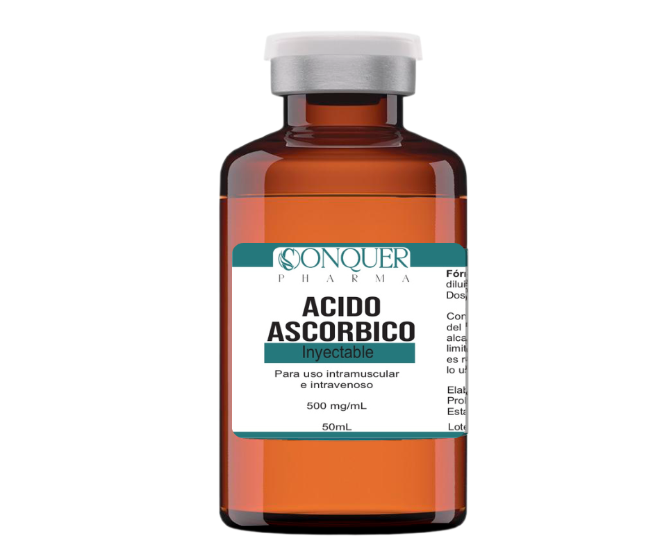 Ascorbic Acid (Vitamin C) Injectable 500mg/mL 50mL Conquer Pharma Intr – My Store